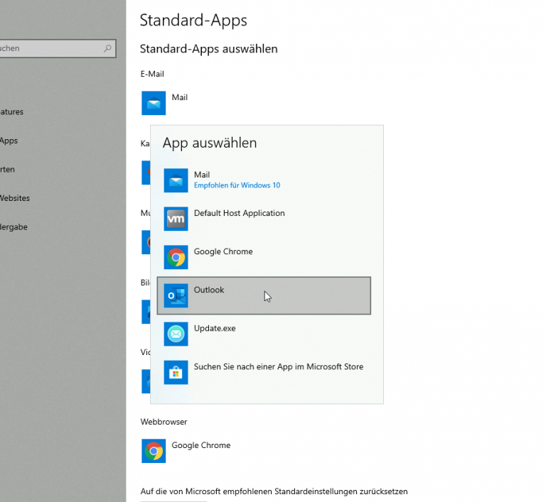 Outlook als Standardprogramm festlegen | ITK SECURITY
